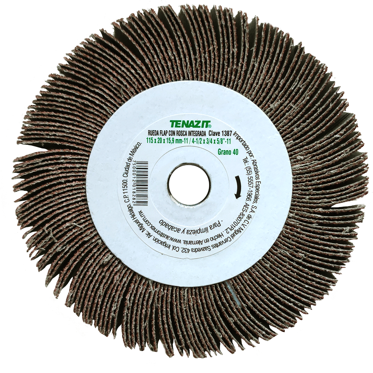 1387 RUEDA TIPO FLAP 115MM AUSTROMEX - MICRA HERRAMIENTAS